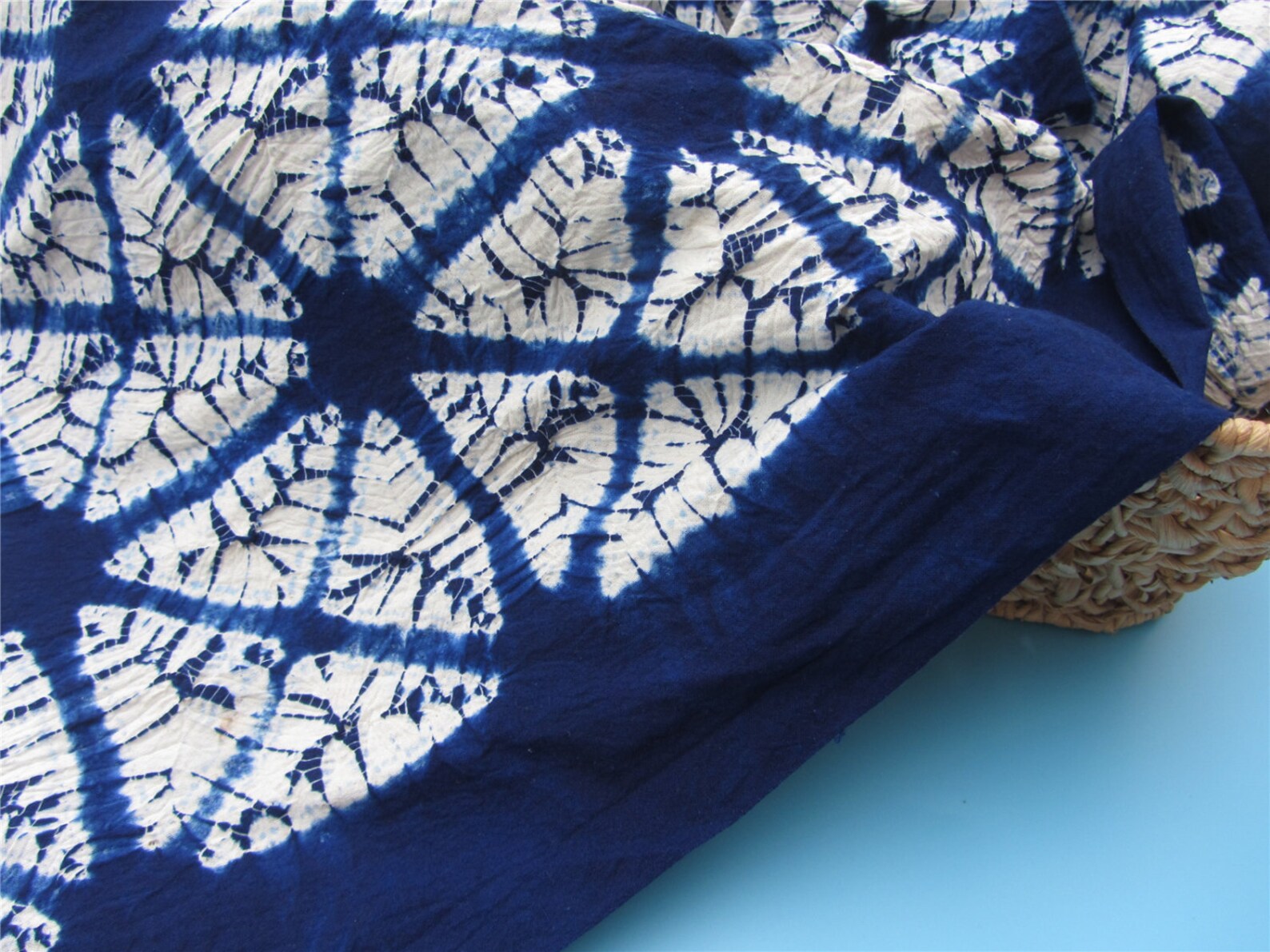 Natural Dyed Fabric Hand Dyed Indigo Shibori Fabric 100% | Etsy