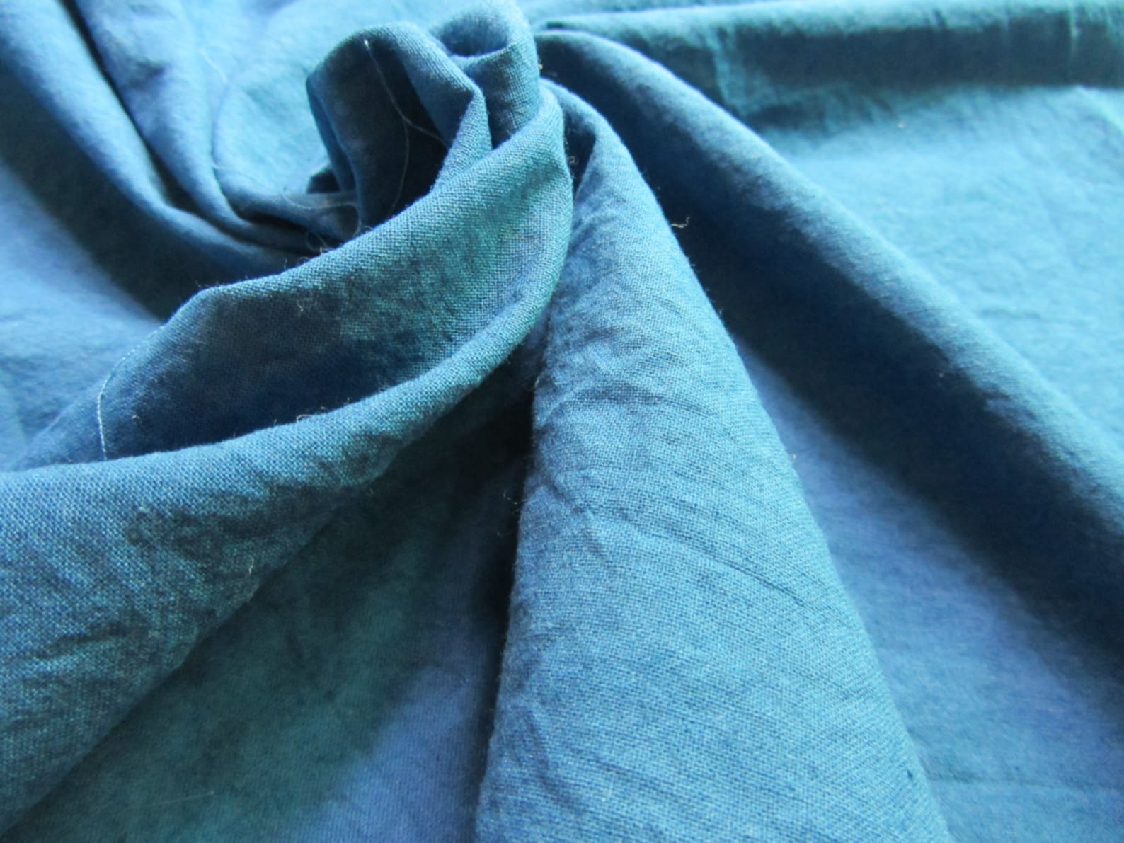 1meter Natural Dyed Fabric Indigo cotton fabirc | Etsy