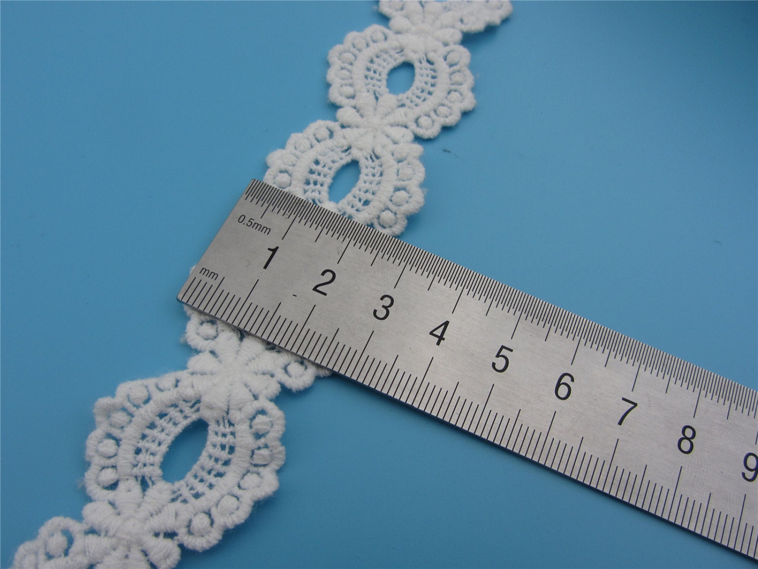 Ivory Cotton Lace Trim, Exquisite Embroidered Lace Trim, Scalloped ...