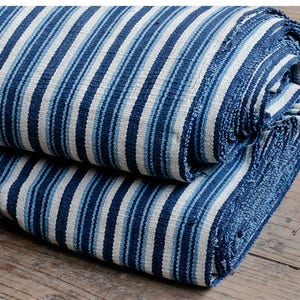 Natural Hand Weaving Blue Fabric, 100% Cotton Fabriic Width 45cm,hand ...