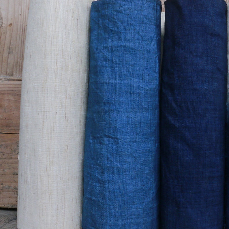 Ramie Fabric by Yardnatural Colthingindigo Fabric-45cm/60cm - Etsy UK