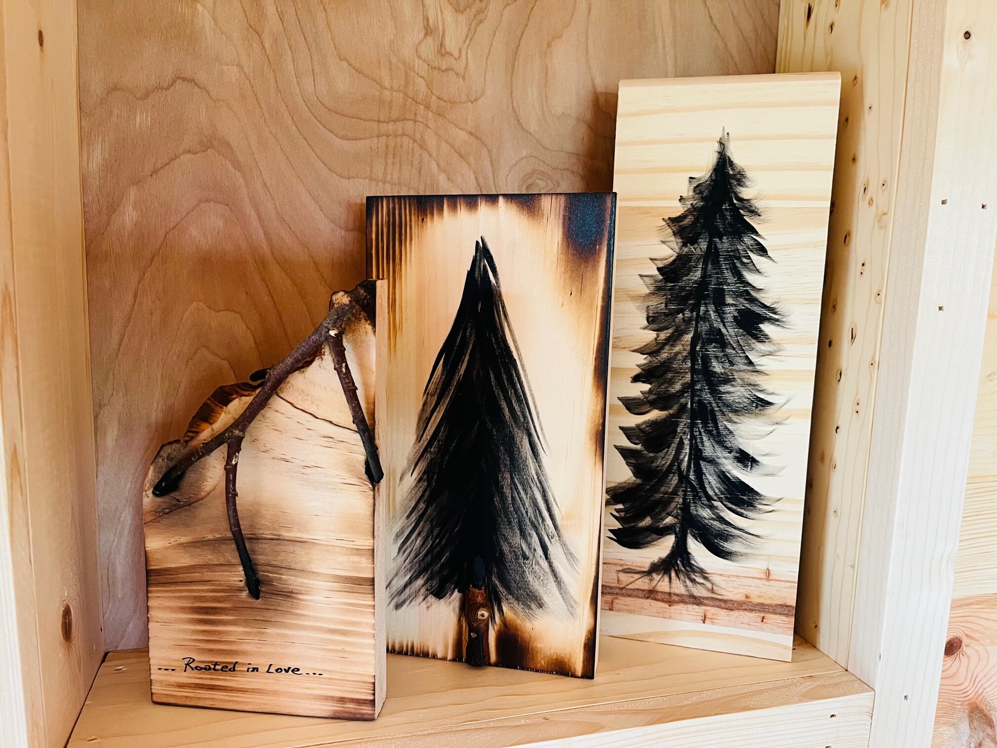 Cabin Life Hand Crafted, Rustic Wood Wall Art - Etsy