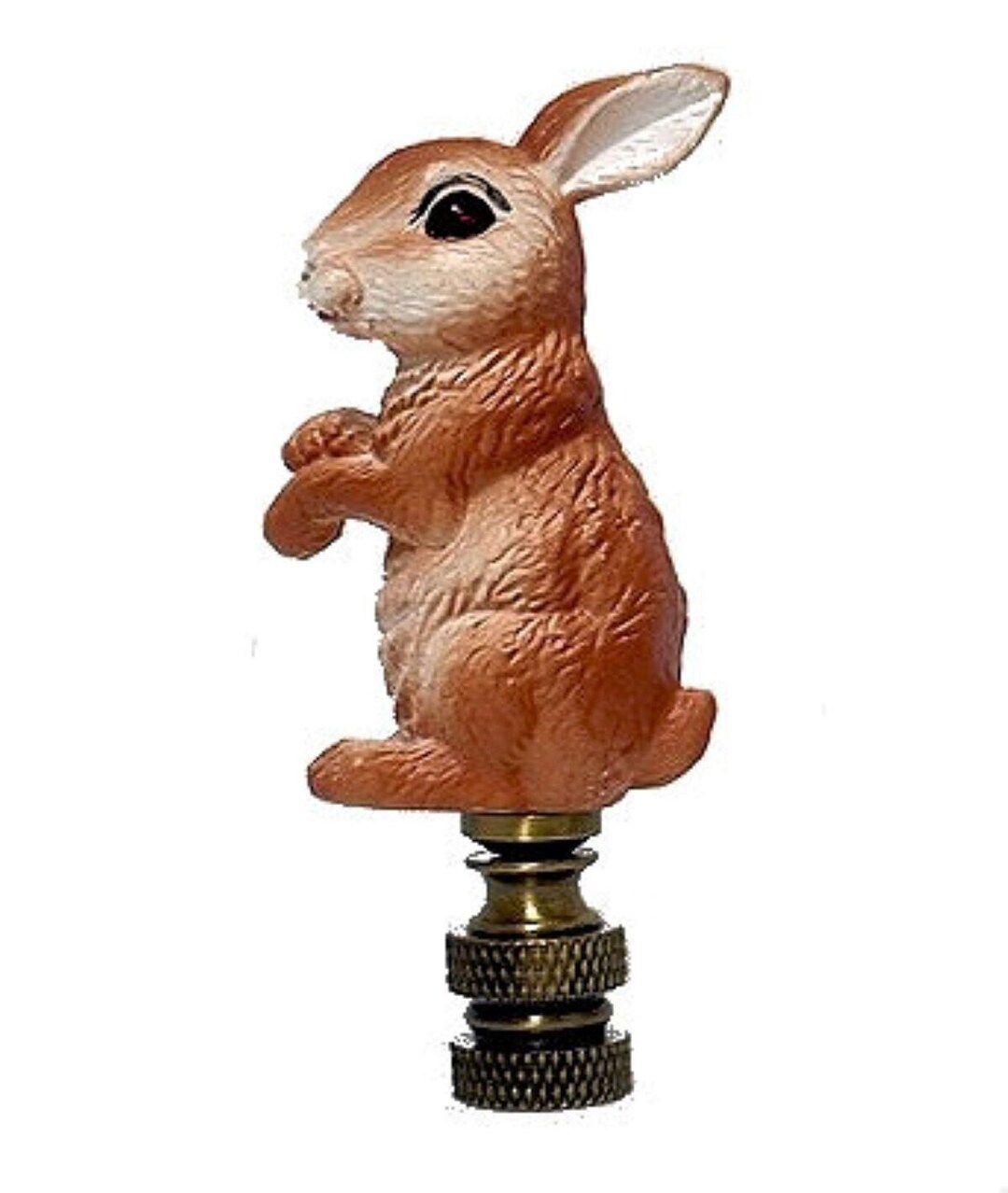 Rabbit Lamp Shade Finial ANTIQUE BRASS BASE 102 - Etsy