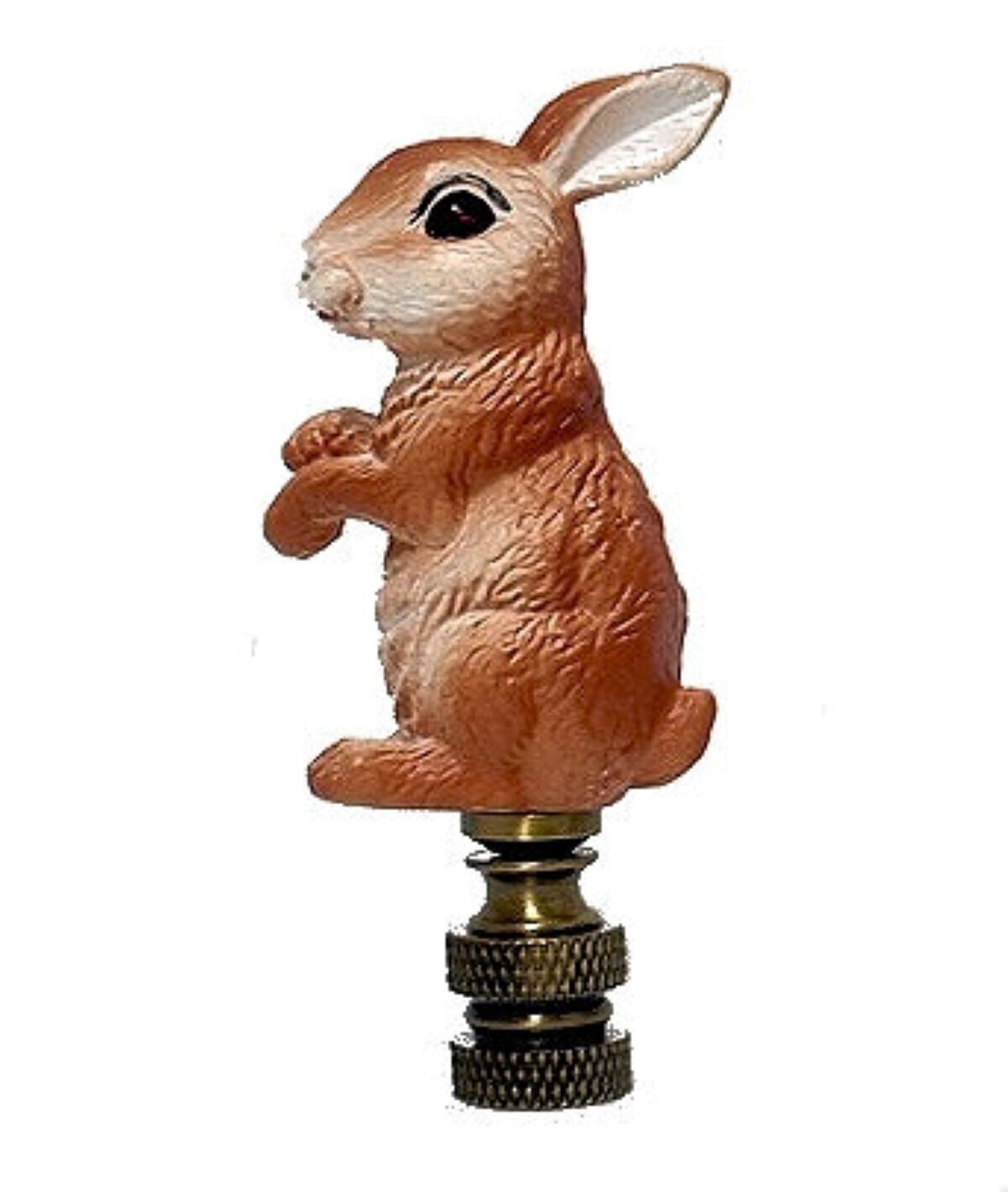 Rabbit Lamp Shade Finial ANTIQUE BRASS BASE 102 - Etsy