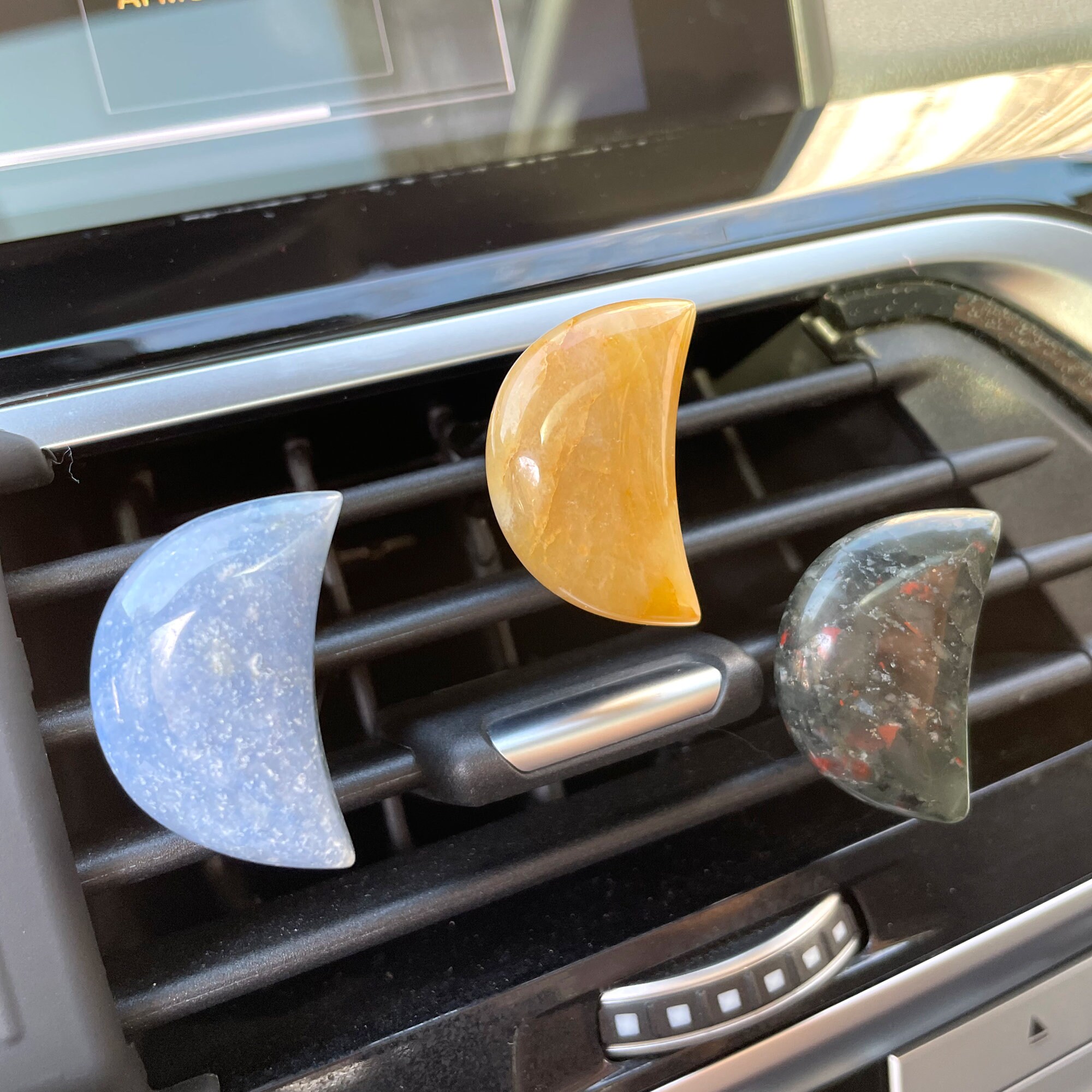 Crystal Moon Car Accessories Air Vent Clip Car Crystals New | Etsy