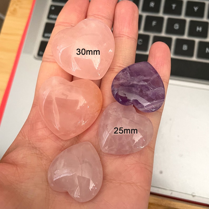 Rose Quartz Car Air Vent Clips Decor Crystal Car Charm Heart Gemstones ...