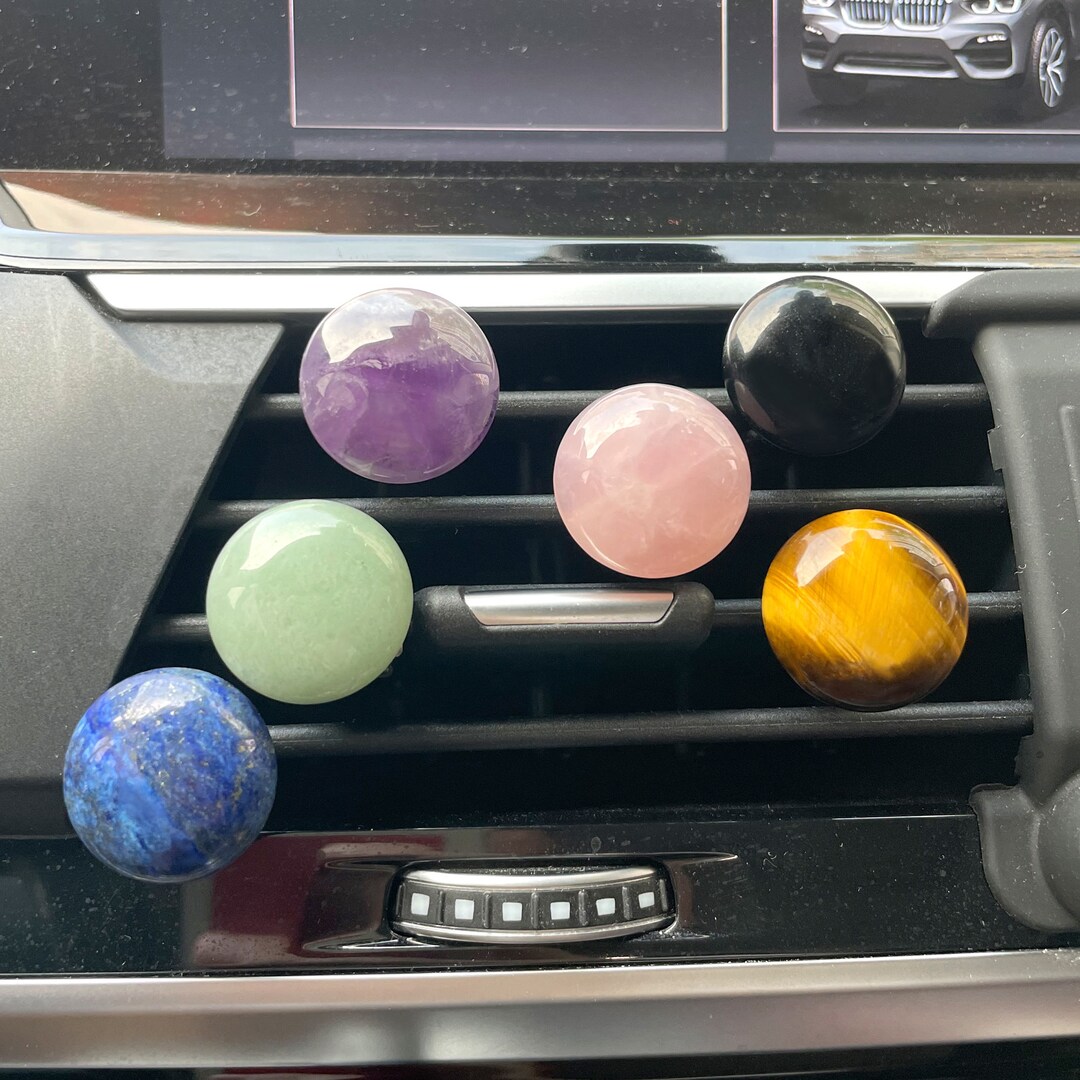 Roud Crystal Car Vent Clip Air Freshener Handmade Gifts Car Accessory ...
