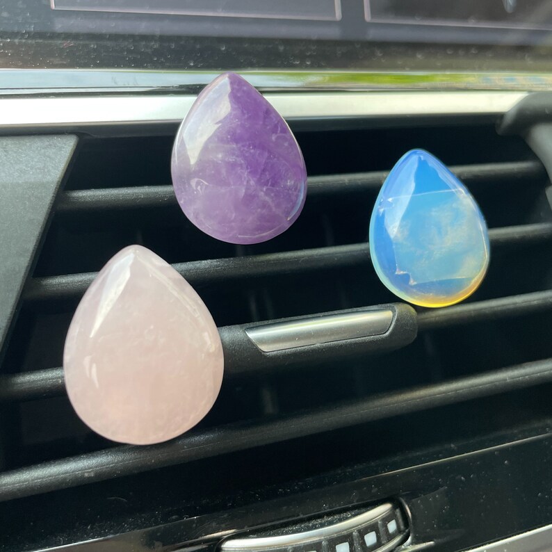 Crystal Car Vent Clip: Natural Quartz Car Accessories - Etsy
