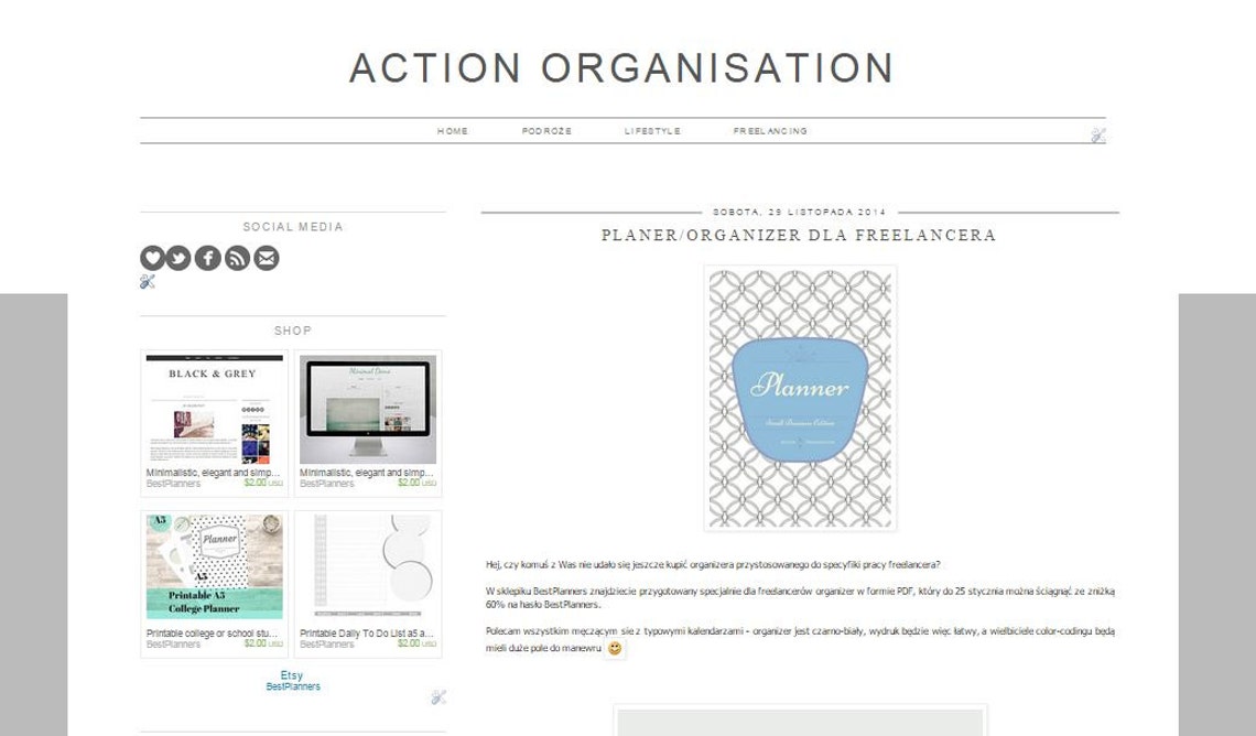 Simple Blogger Template Theme With Free Social Media Icons - Etsy