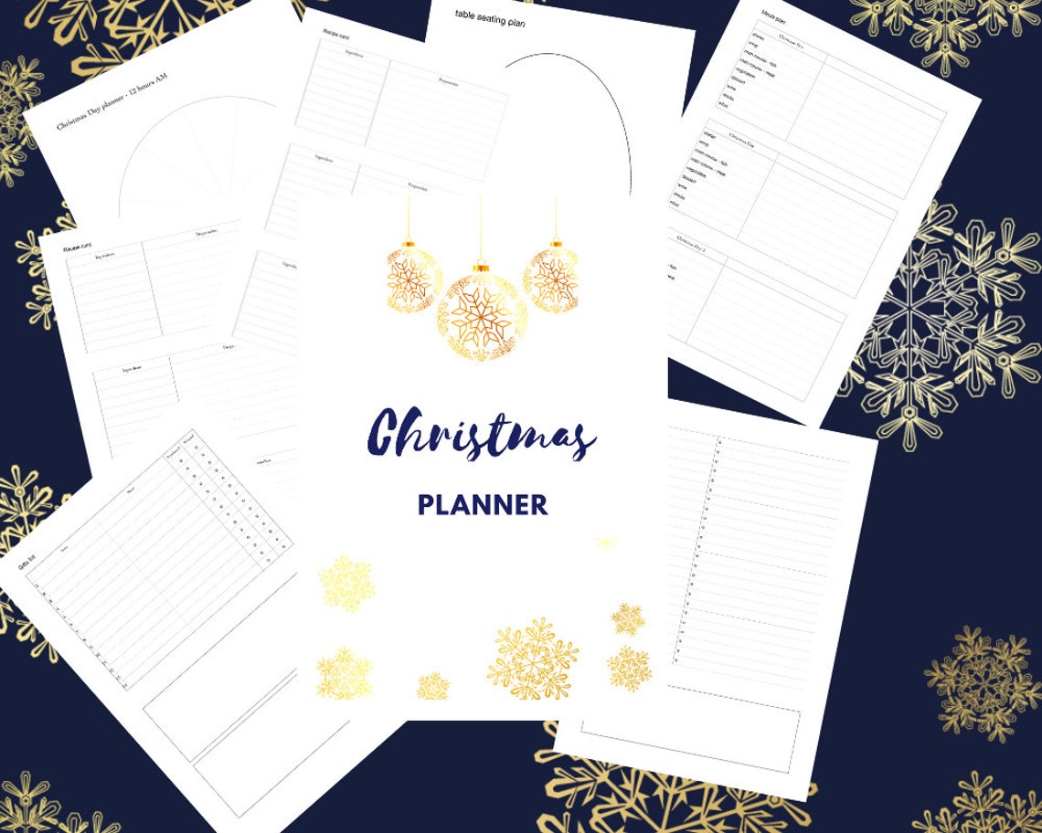 Ultimate Printable Perfect Christmas Planner Elegant, Simple and Clean ...