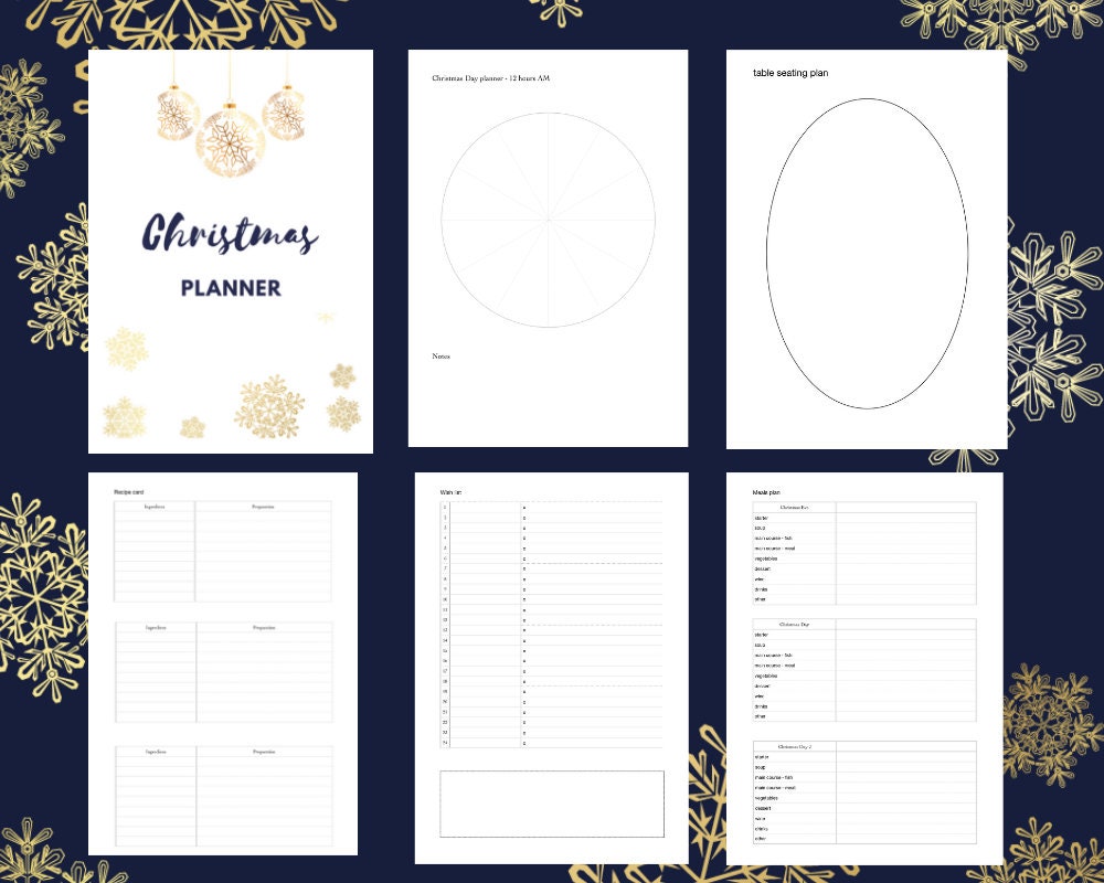 Ultimate Printable Perfect Christmas Planner Elegant, Simple and Clean ...