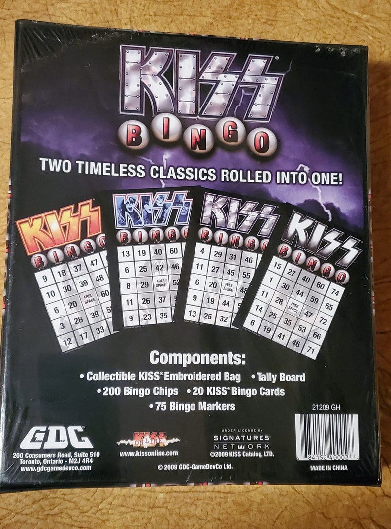 KISS Band Bingo Game! - Etsy