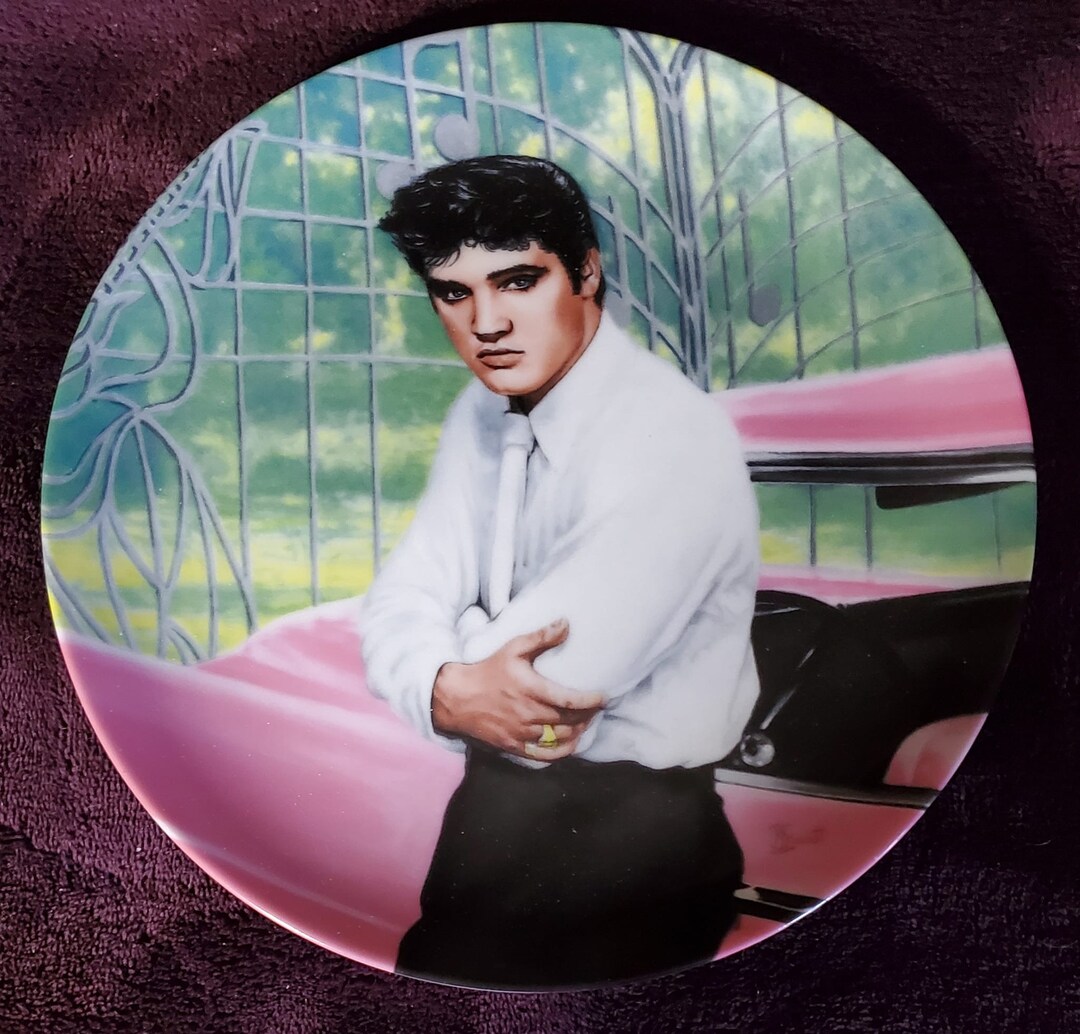 1988 Elvis Plate - Etsy