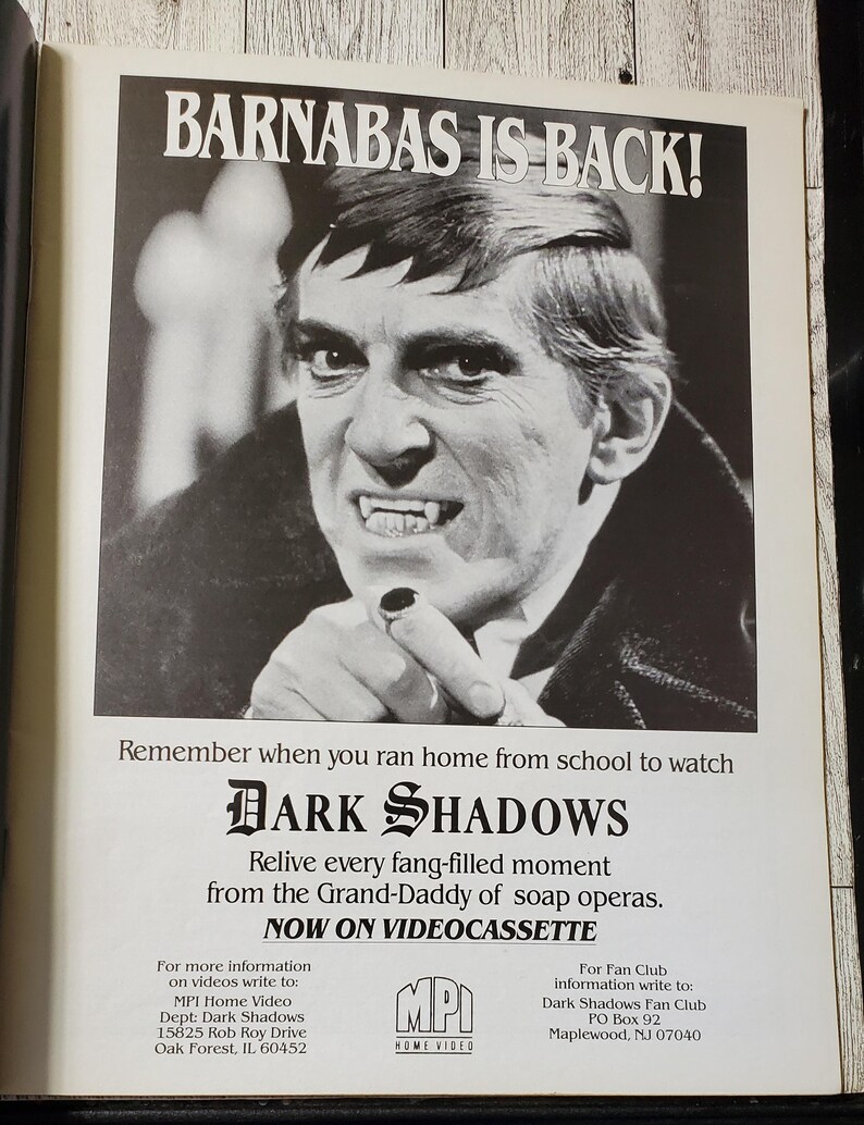 1990 Cinefantastique Magazine Featuring Dark Shadows! - Etsy