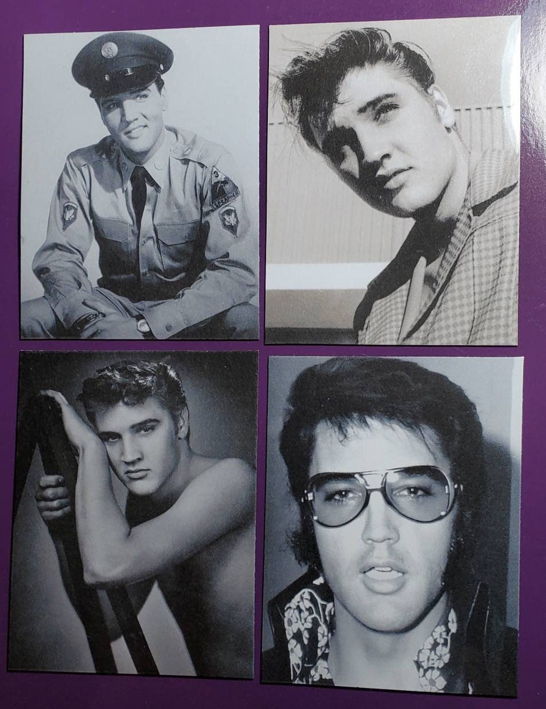 4 Elvis Black & White Magnets! - Etsy