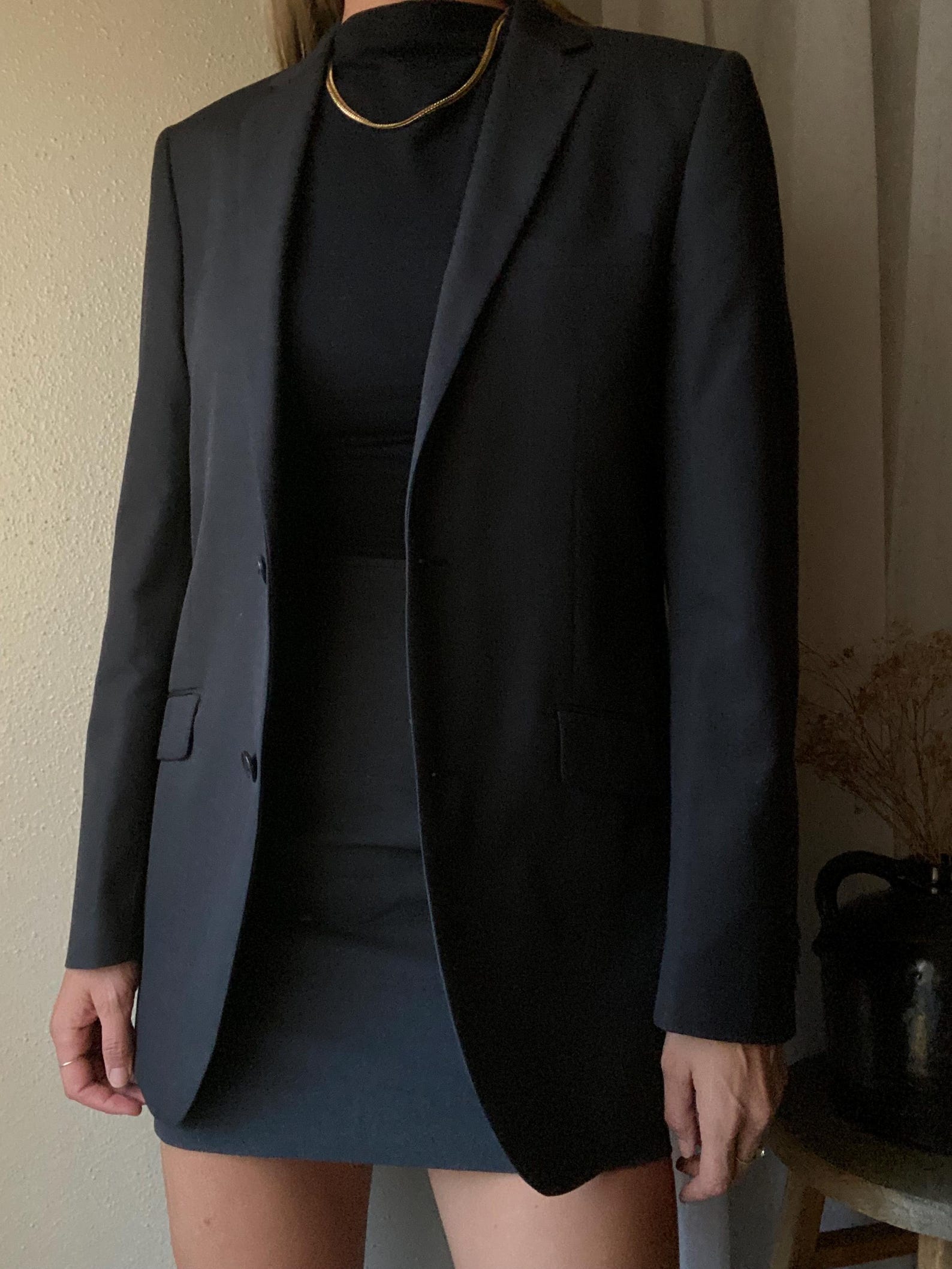 Vintage Dark Steel Grey Mini Skirt - Etsy