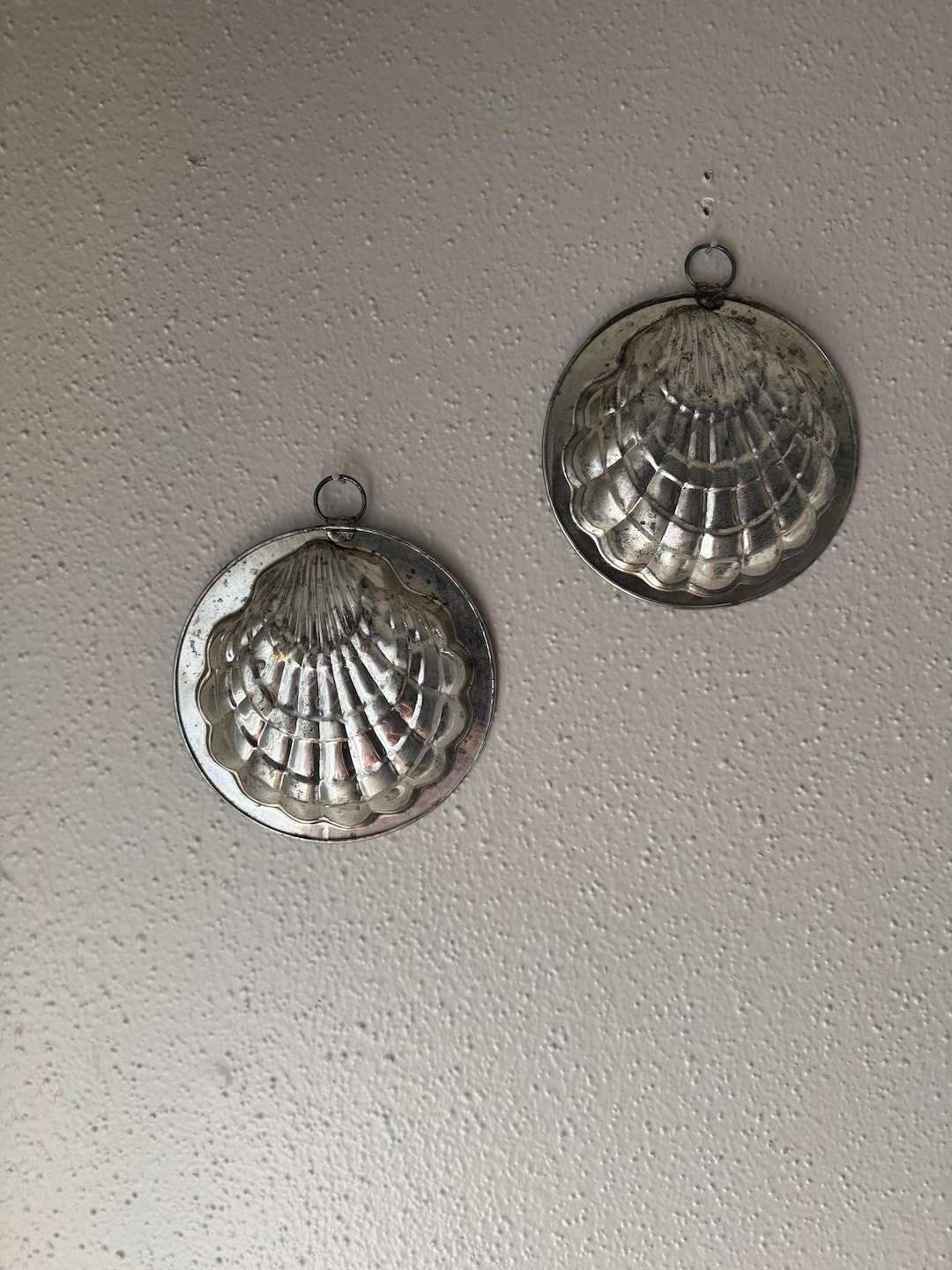 Vintage Antique Silver Clam Shell Cake Molds Wall Decor Set of 2 - Etsy