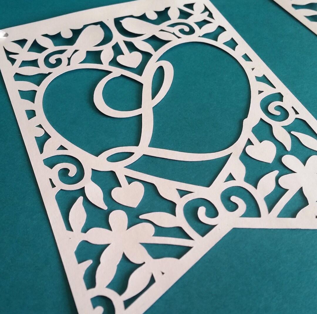 Love Paper Bunting Template Cut Your Own Wedding Decor - Etsy