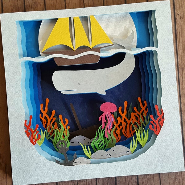 Ocean Shadow Box - Etsy