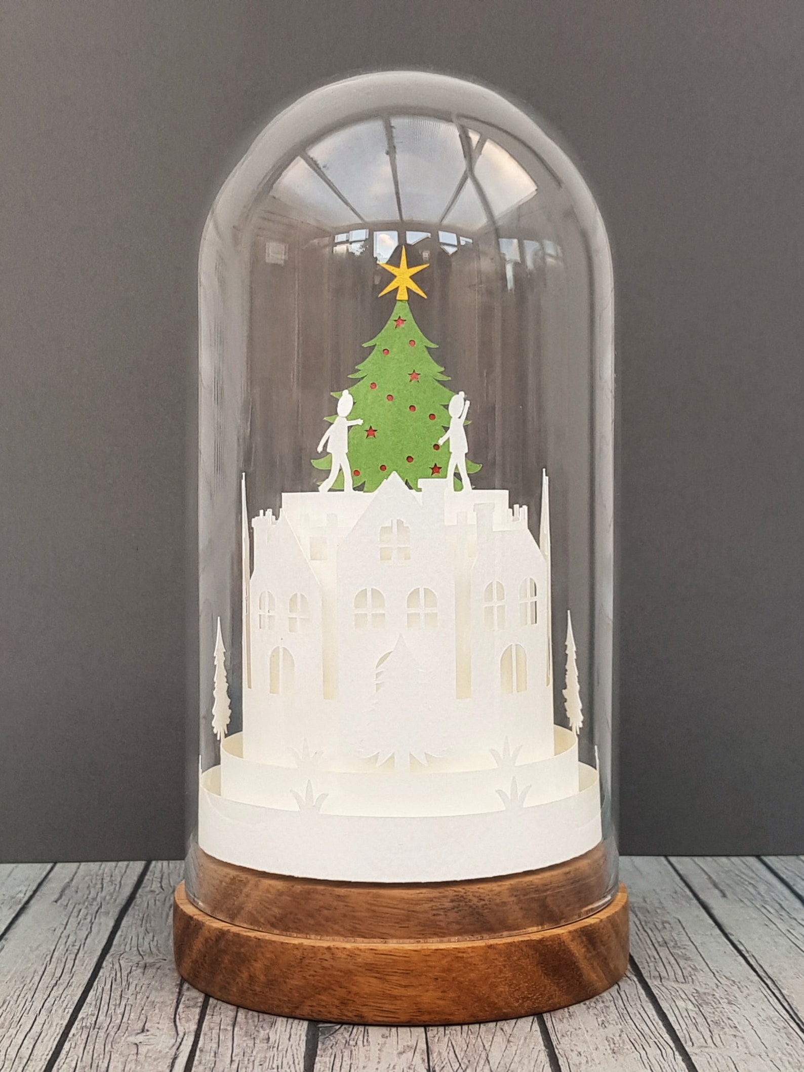 3D Winter Scene DIY Papercutting Template Paper Craft - Etsy