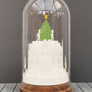 3D Winter Scene DIY Papercutting Template Paper Craft Sculpture ...