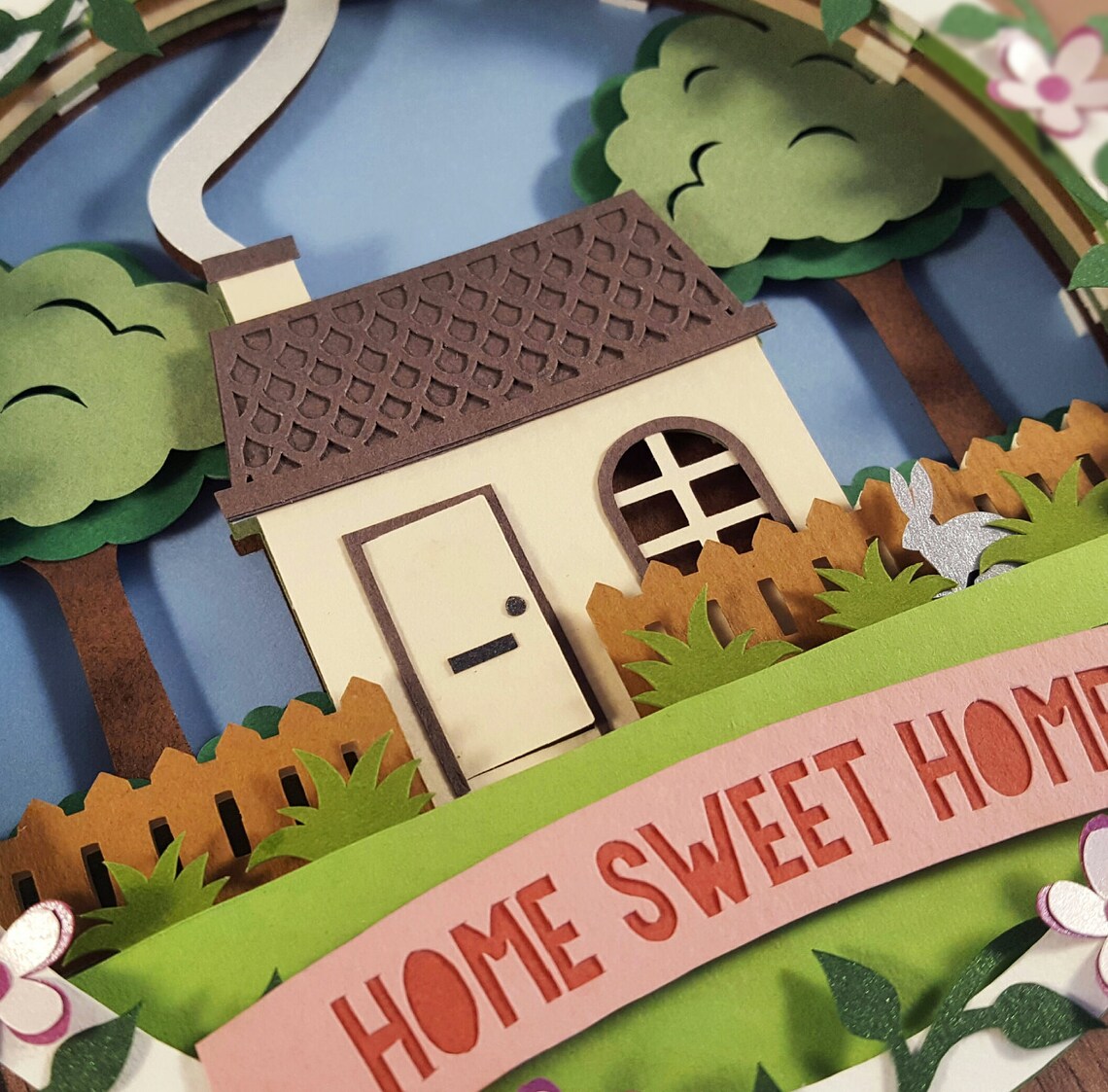 Home Sweet Home Cut Your Own DIY Layered 3D Shadow Box - Etsy
