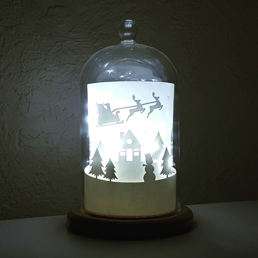 3D Christmas Eve Paper Lantern DIY Papercutting Template Paper Craft ...