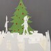 3D Winter Scene DIY Papercutting Template Paper Craft Sculpture ...