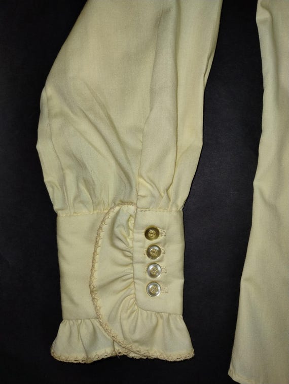 1960's vintage Bobbie Brooks yellow button down ruffl… - Gem