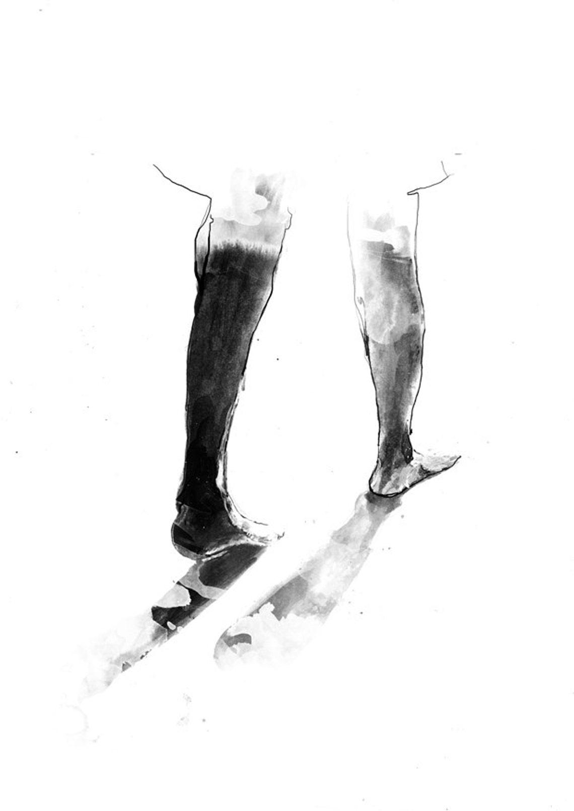 Steps Ink Print Black and White Art Art Print Wall Art - Etsy