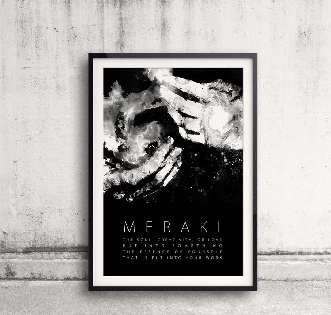 Meraki, Typography Art, Soul, Creativity, Word Art, Minimalist Art ...