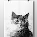 Cat Print Printable Cat Art Instant Download Black Cat - Etsy