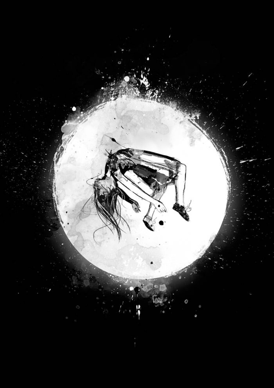 It's a Long Way Up Black and White Art Acrylic Painting - Etsy