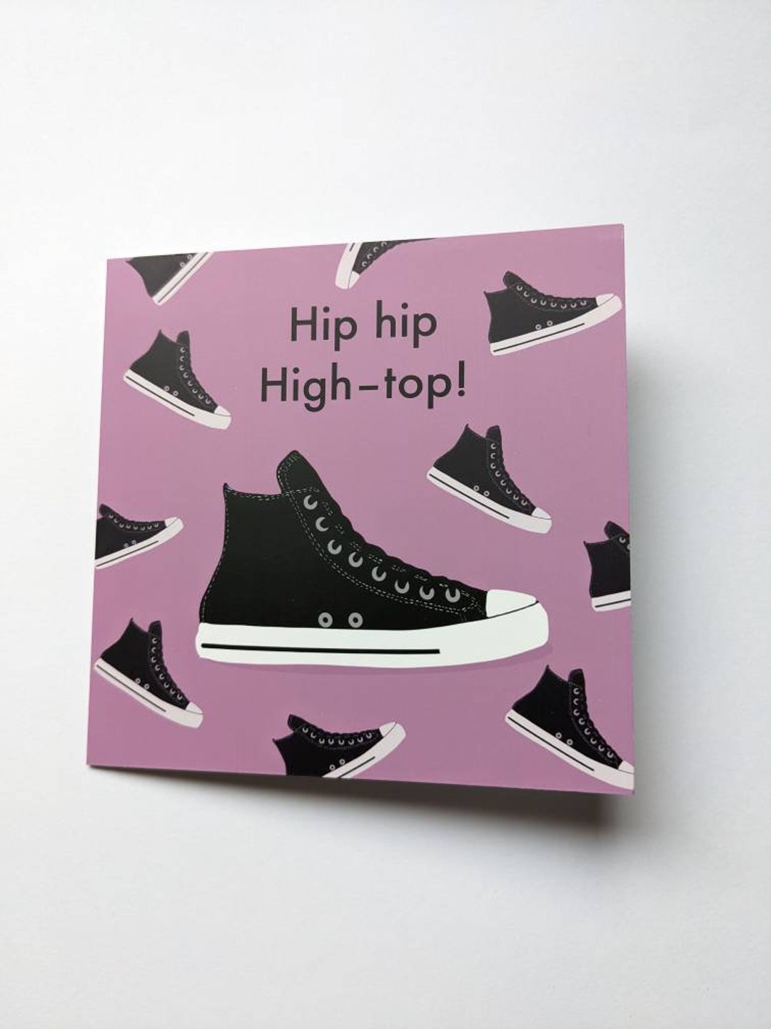 Hip Hip High-top Pink High Top Greeting Card Hip Hip Hooray Birthday ...