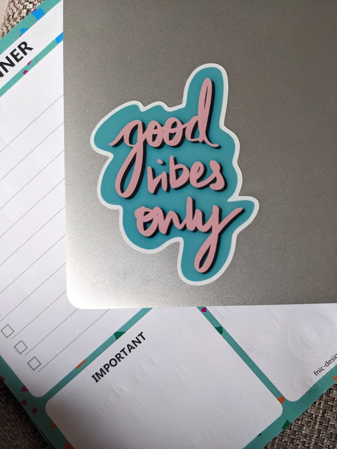Good Vibes Only Sticker Vinyl Sticker Laptop Sticker Water Bottle ...