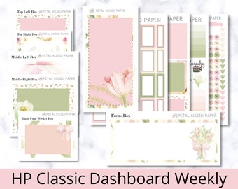 Printable Stickers Happy Planner Dashboard Layout Weekly - Etsy