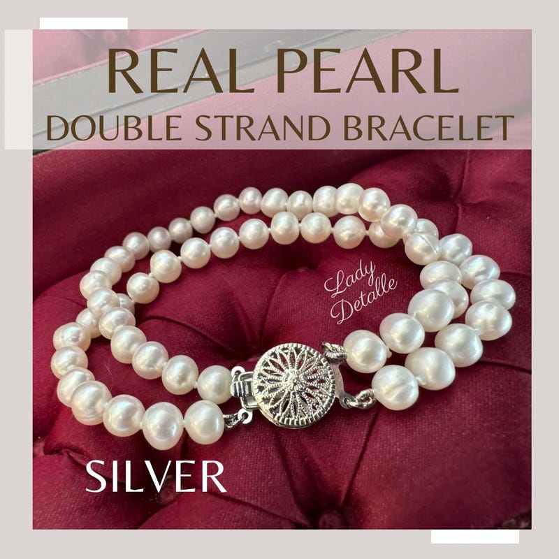 Two Strands Pearls - Etsy