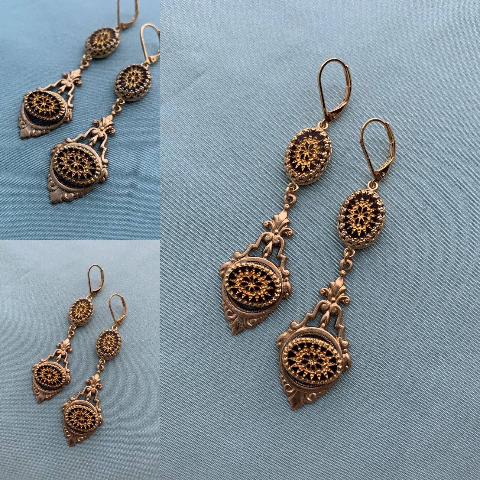 As Seen in the Gilded Age Victorian Fancy GOLD and Black | Etsy