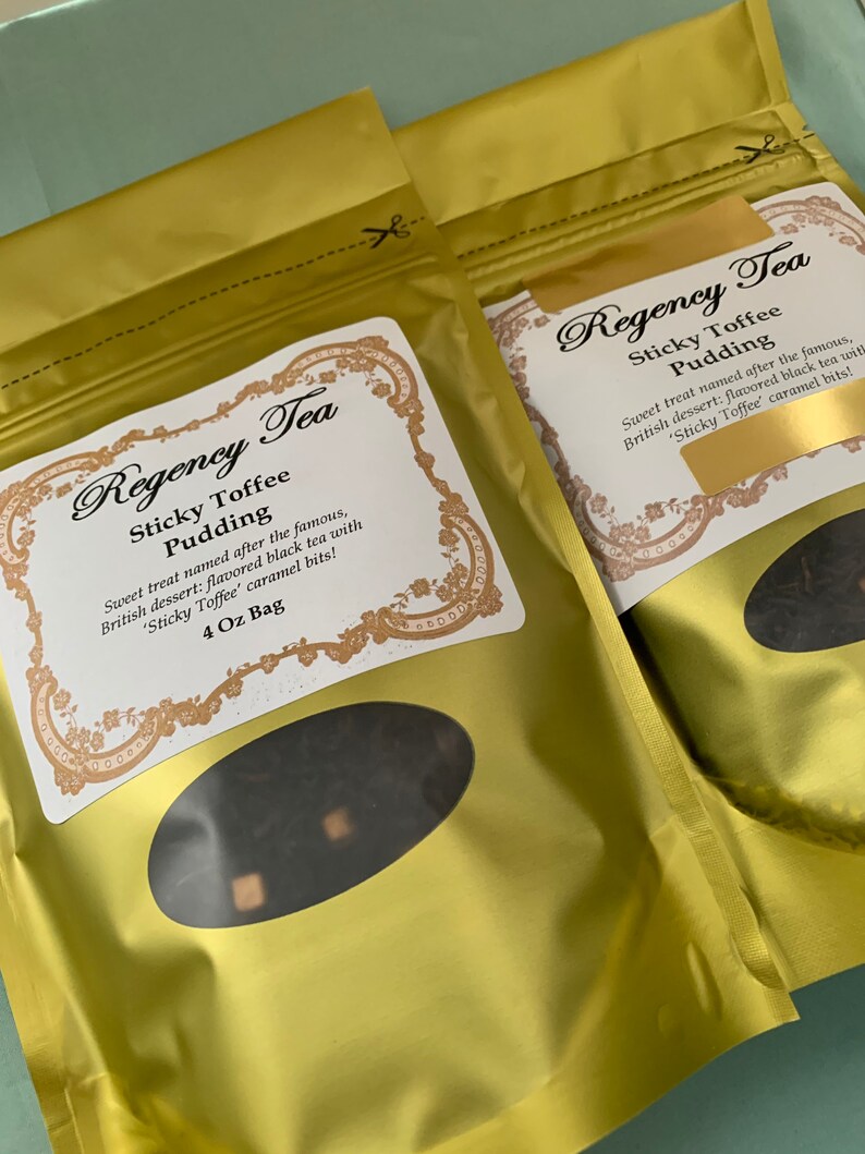 STICKY TOFFEE PUDDING Loose Leaf Tea, Vacuum Resealable Bag, Flavored ...