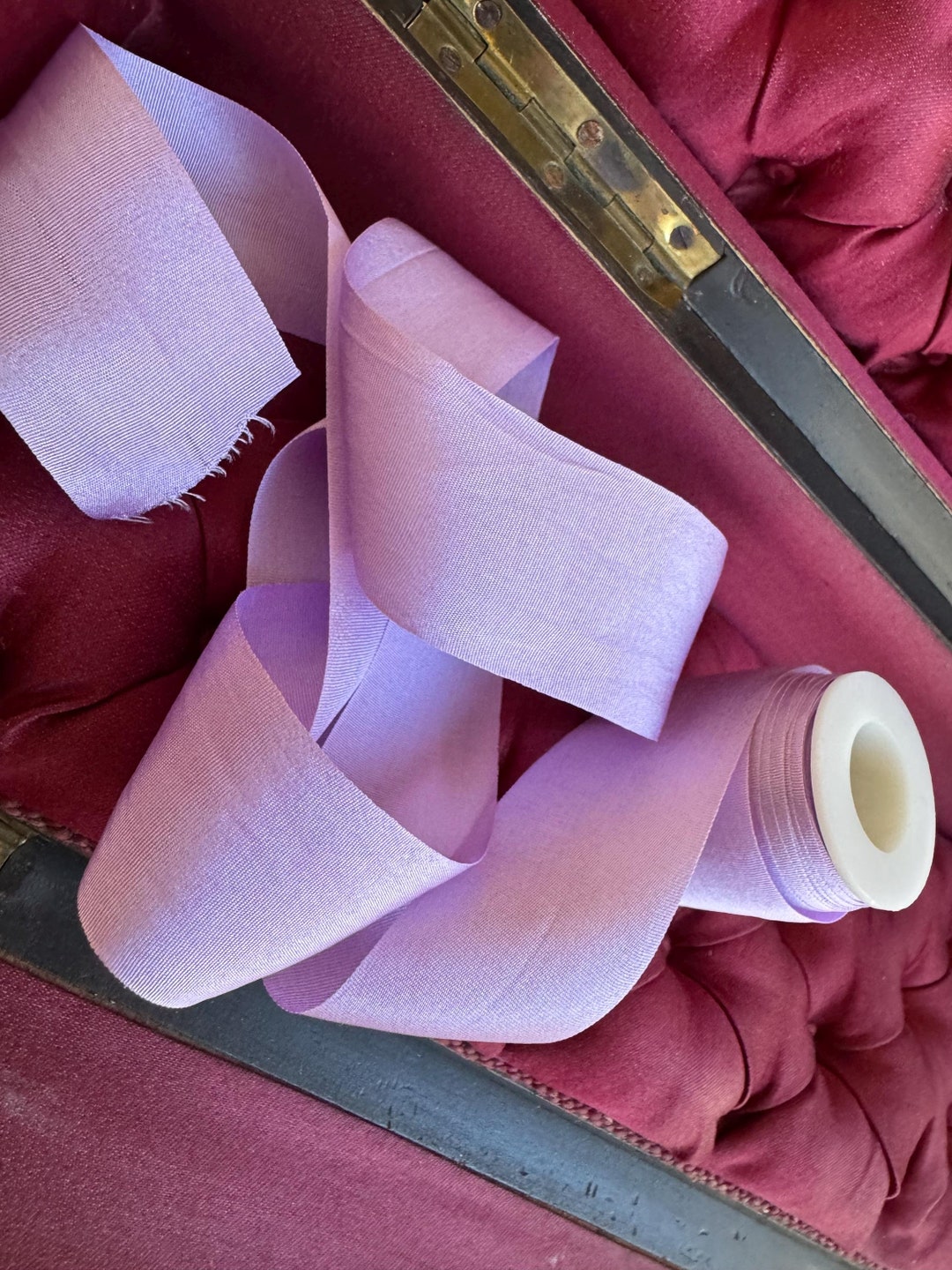 Purple 1" Silk RIBBON, One Yard, by the Yard Ribbon, Light Lavender ...