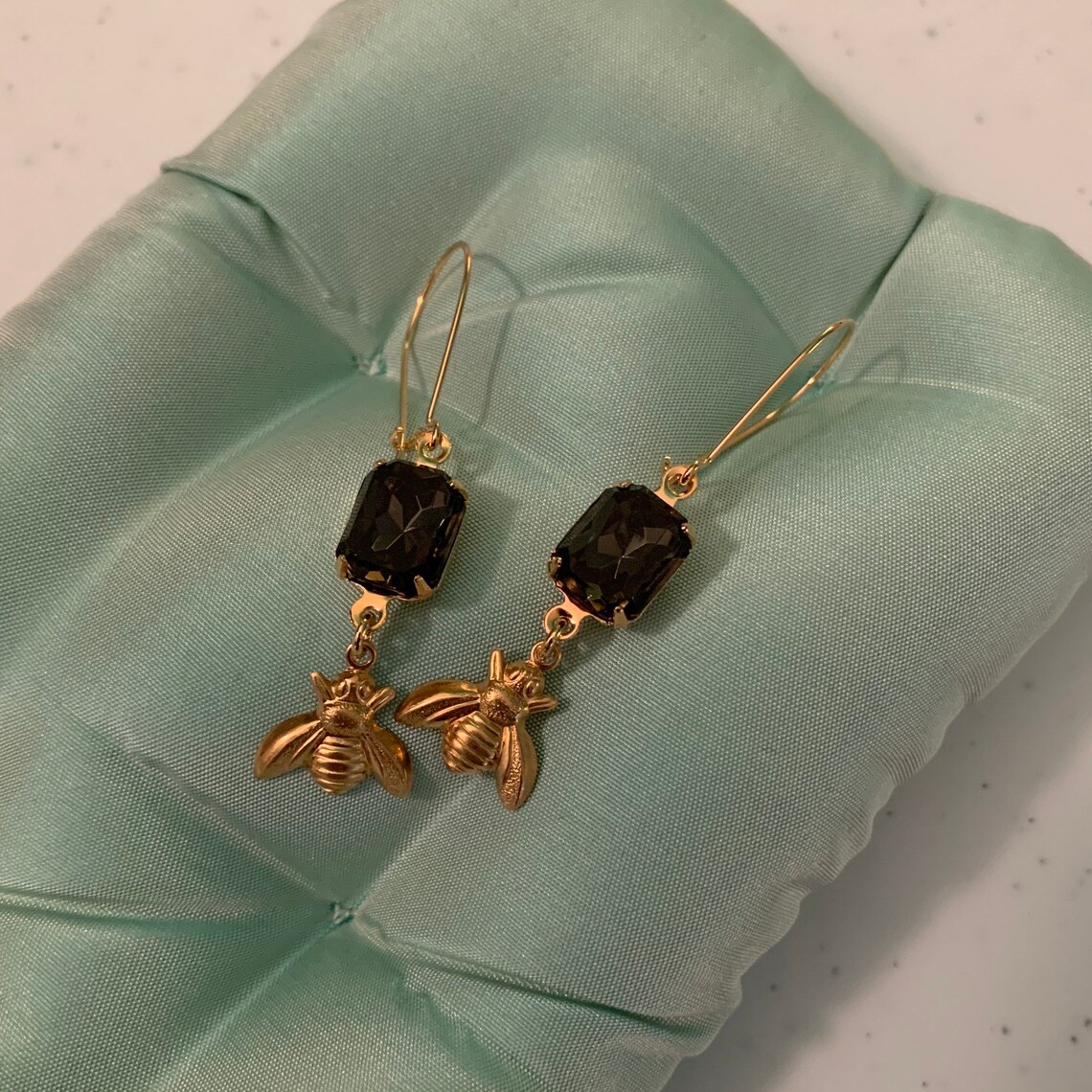 As Seen in emma BEE Mourning Earrings by Lady - Etsy