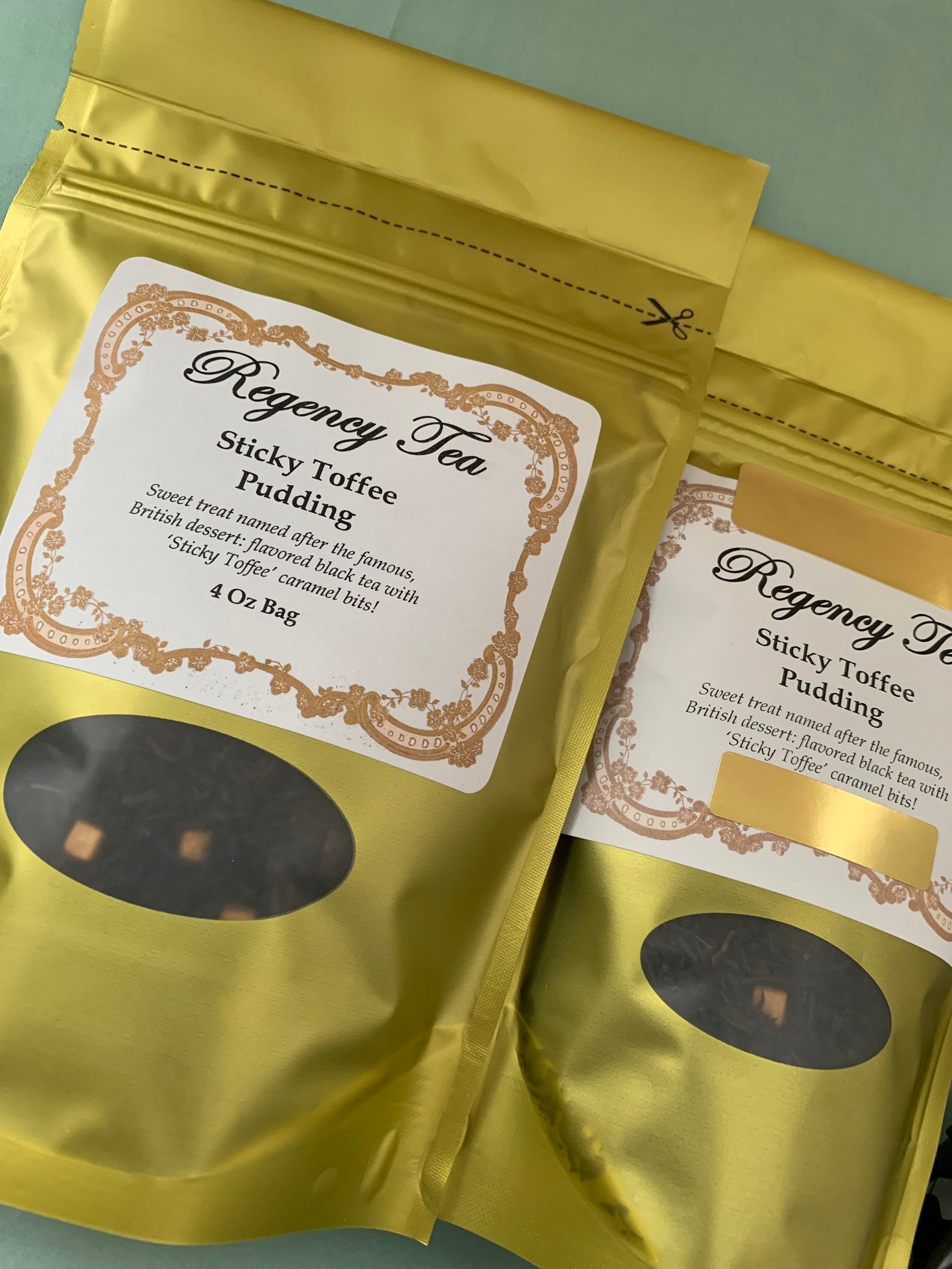 STICKY TOFFEE PUDDING Loose Leaf Tea, Vacuum Resealable Bag, Flavored ...