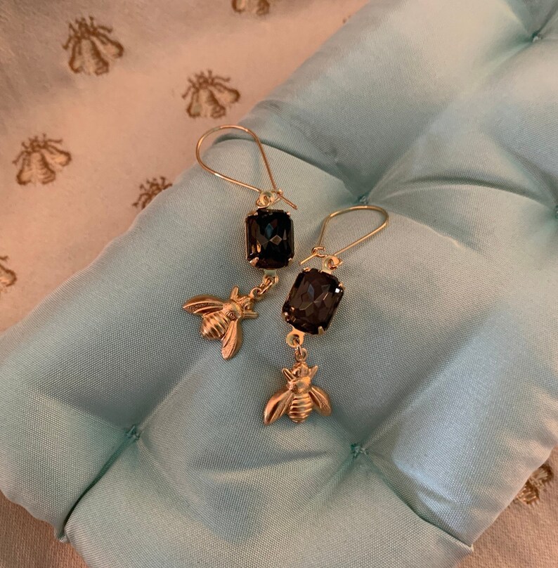 As Seen in emma BEE Mourning Earrings by Lady | Etsy