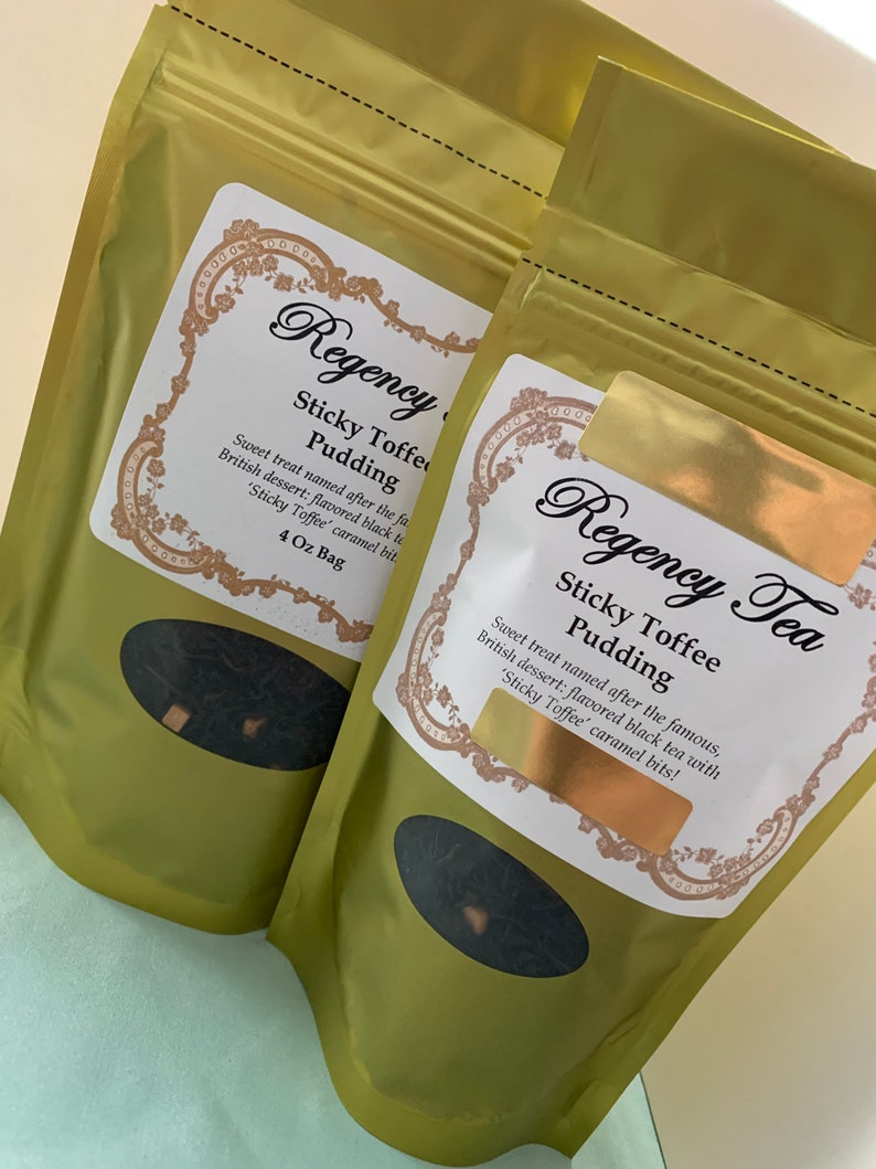 STICKY TOFFEE PUDDING Loose Leaf Tea, Vacuum Resealable Bag, Flavored ...