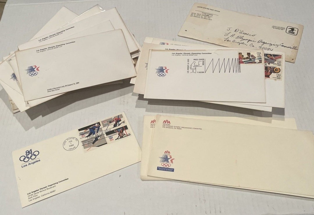 Huge Lot of Olympics Envelopes 1980s Stamps 100 Items - Etsy