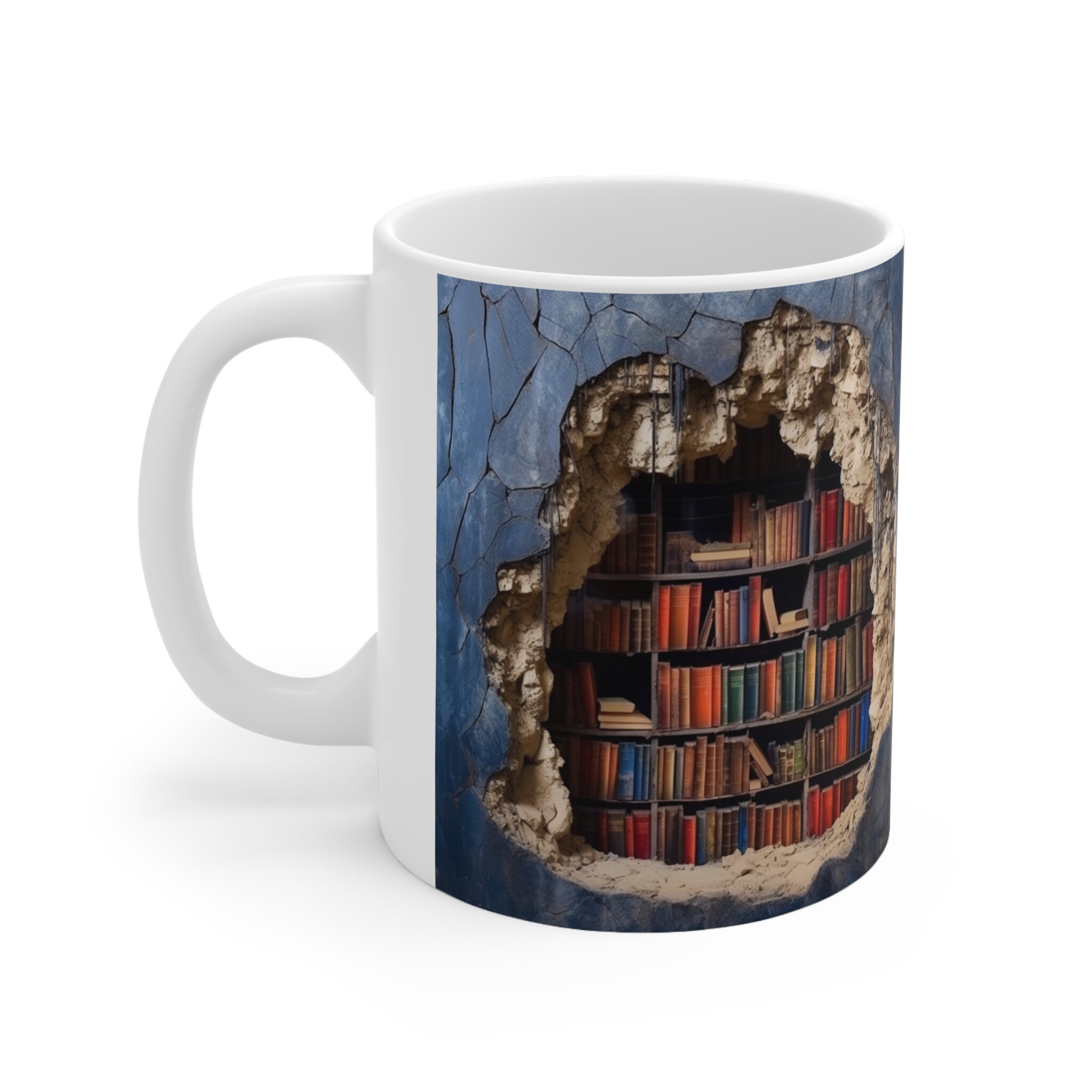 11 Oz Book Mug 3D Effect Realistic Books Mugs Book Lover - Etsy