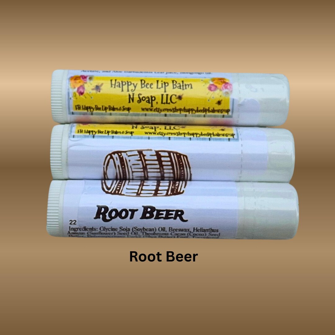 Lip Balm Root Beer Flavored Lip Balm: All Natural Ingredients - Etsy
