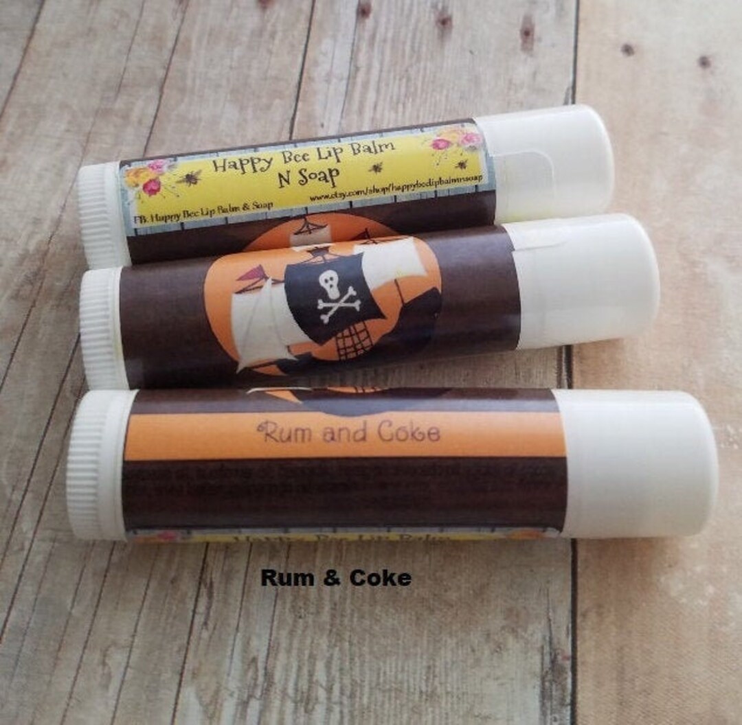 Rum & Coke Flavored Lip Balm: All Natural Beeswax Chapstick - Etsy