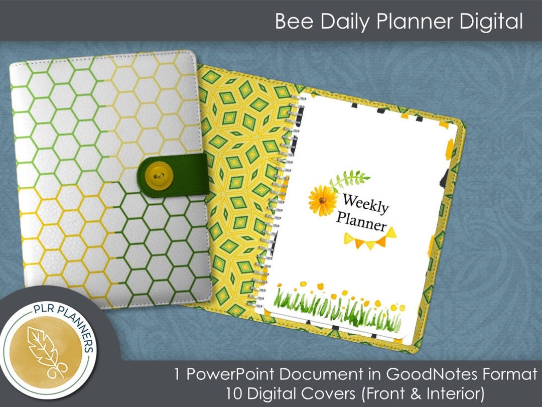 Undated Bee Themed Digital Planner - Etsy