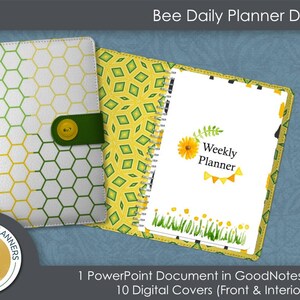Undated Bee Themed Digital Planner - Etsy